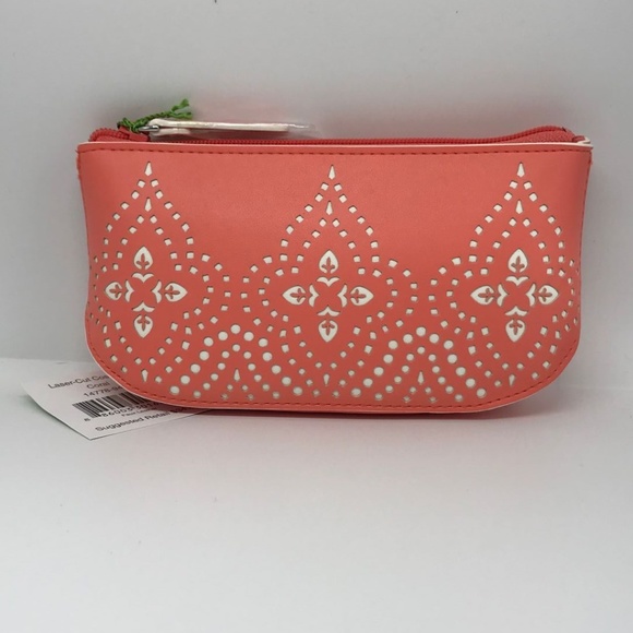 Vera Bradley | Bags | Vera Bradley Laser Cut Cosmetic Coral | Poshmark